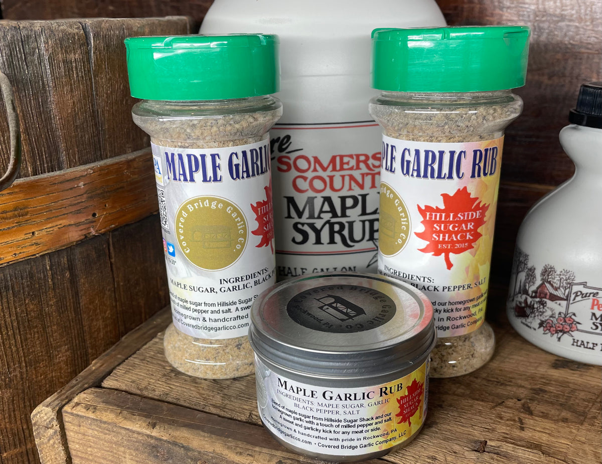 Maple Garlic Rub – Covered Bridge Garlic Company